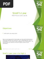 Snell's Law Problem Set Worksheet | PDF | Science & Mathematics
