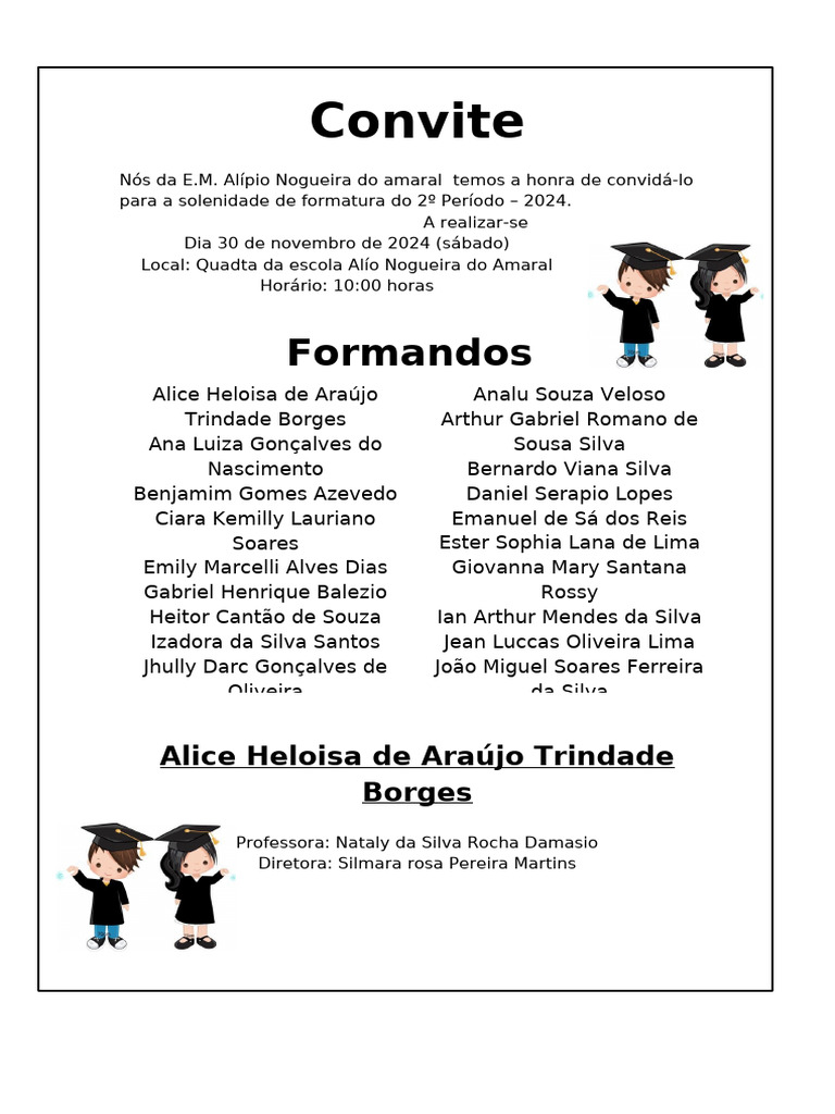 Convite Formatura | PDF