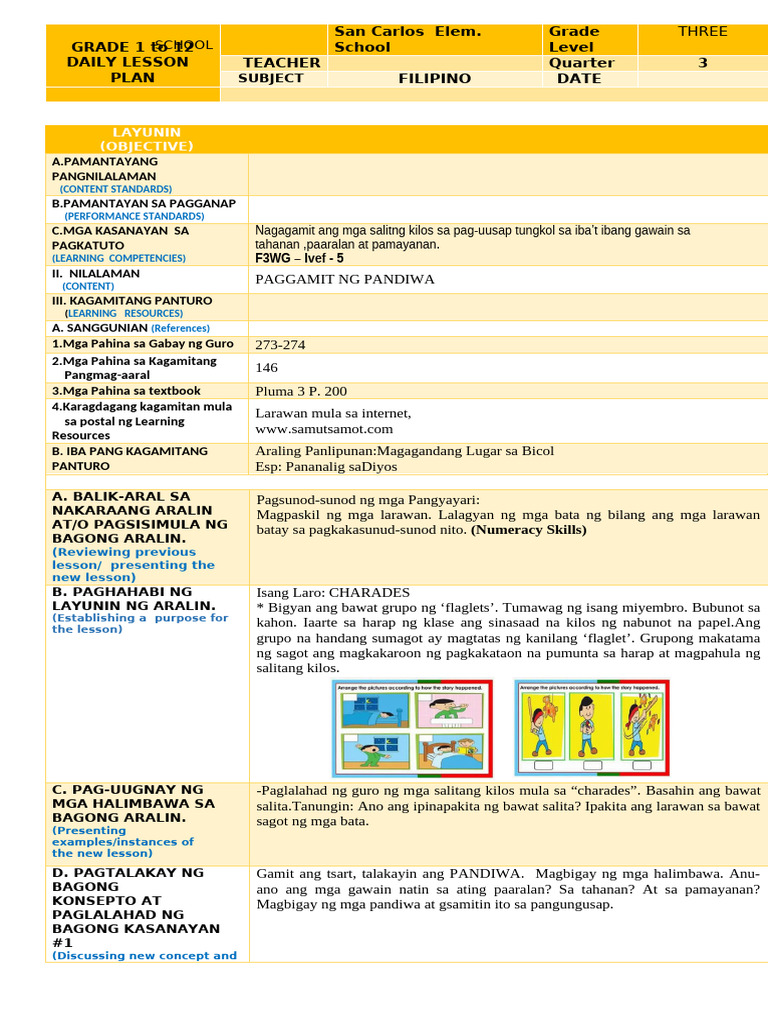 FILIPINO-3-COT-2 For Third Grading | PDF