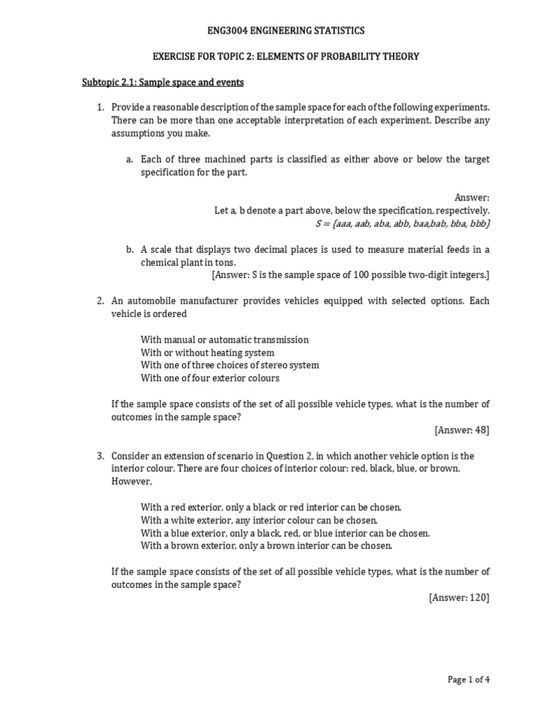S Aaa, Aab, Aba, Abb, Baa, Bab, Bba, BBB: Page 1 of 4 | PDF | Sampling ...
