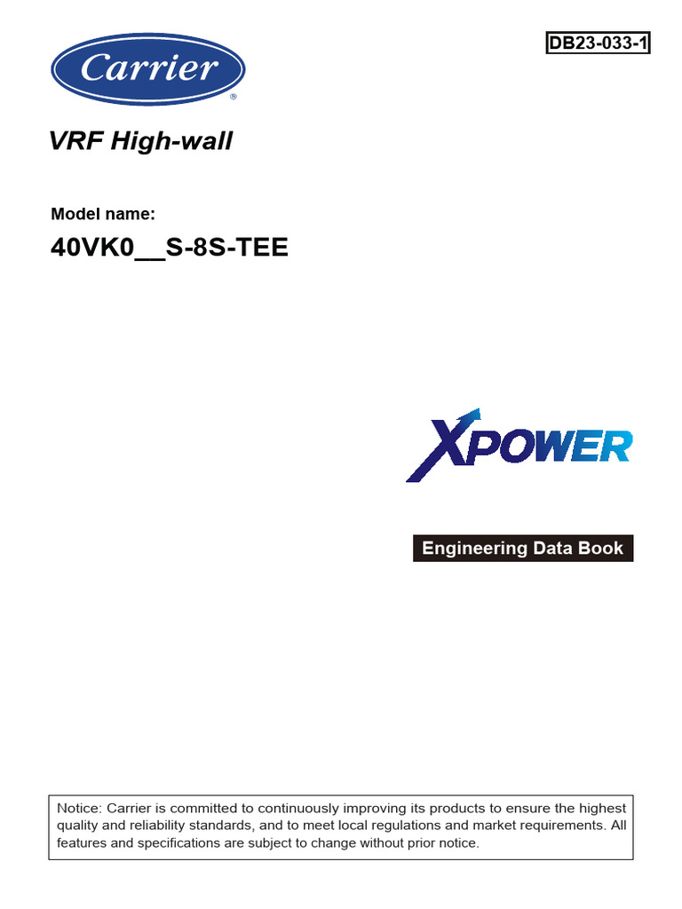 16c - VRF Hi Wall - New | PDF | Power Supply | Air Conditioning