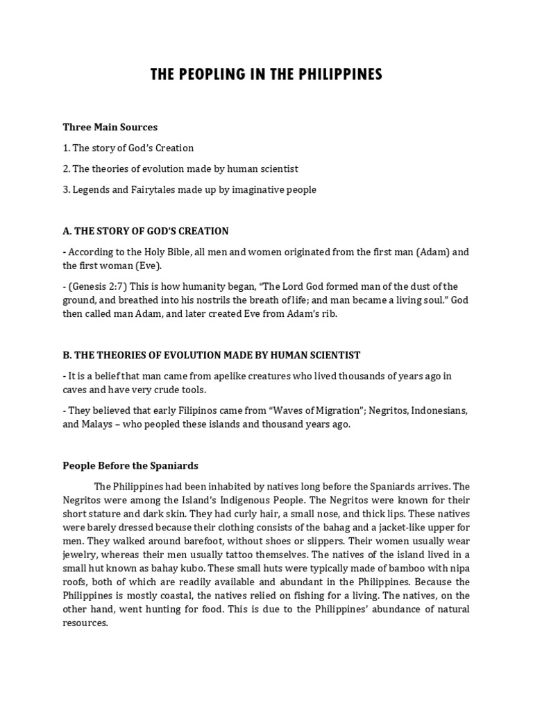 1 The Peopling in The Philippines | PDF