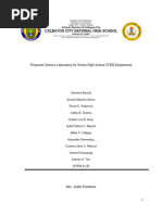 SHS Science Laboratory Project Proposal | PDF | Laboratories | Teachers