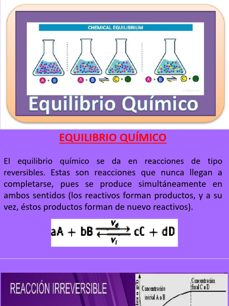 Iii D - Equilibrio Quimico | PDF | Equilibrio químico | Reacciones químicas