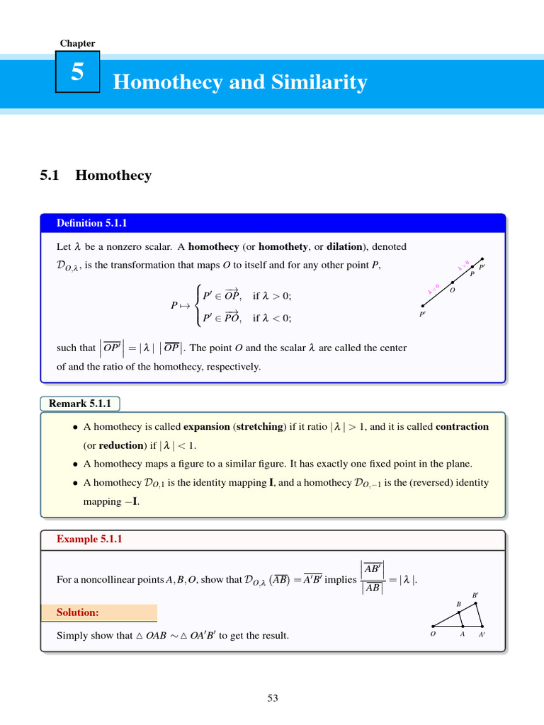 Homothecy and Similarity Explained | PDF | Mathematical Relations ...