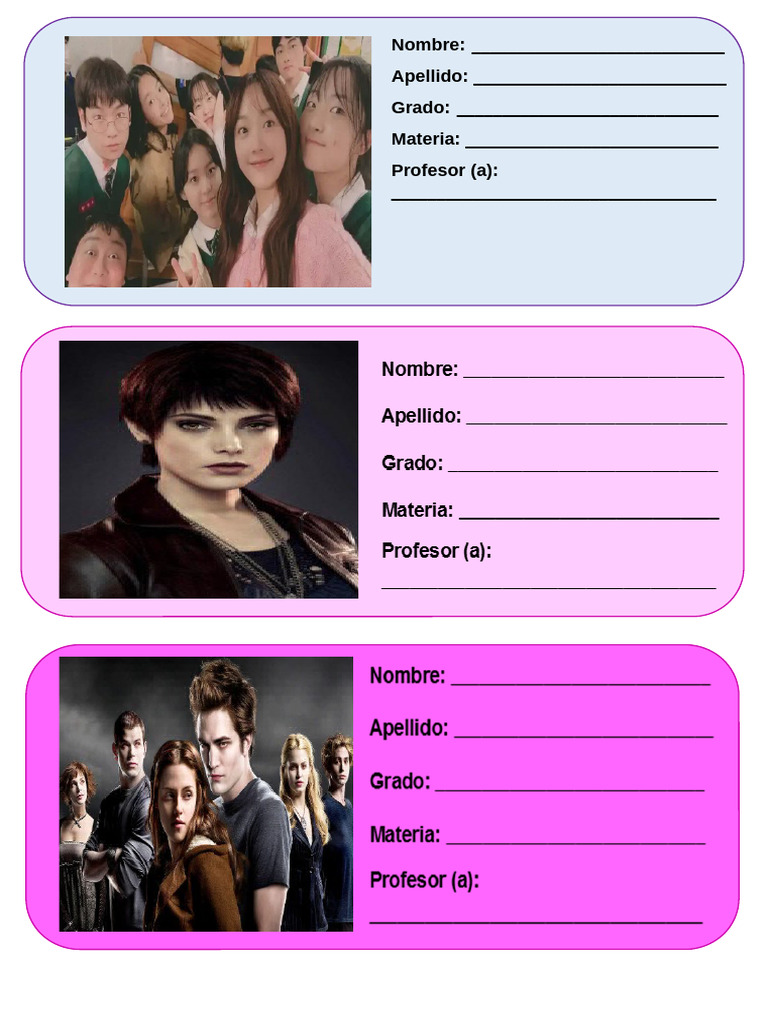CARATULA DE NOMBRES | PDF