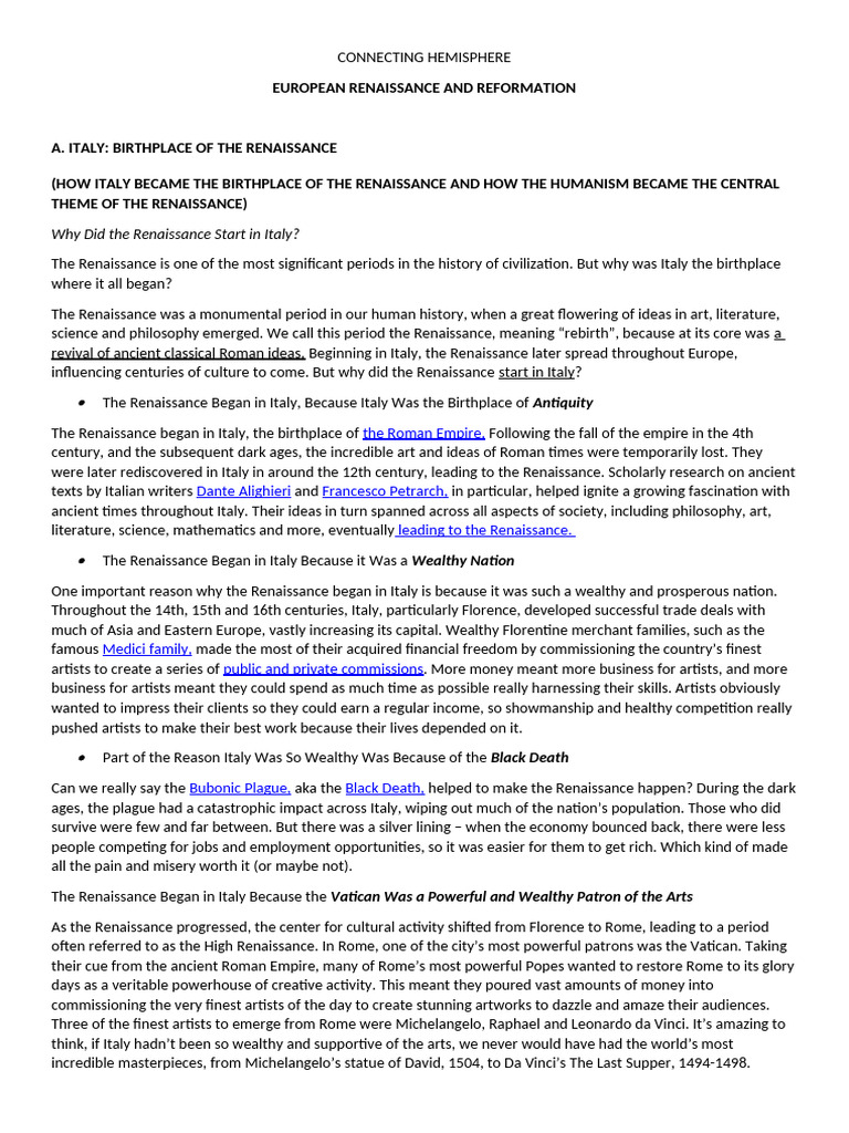 European Renaissance and Reformation | PDF | Protestantism | Renaissance