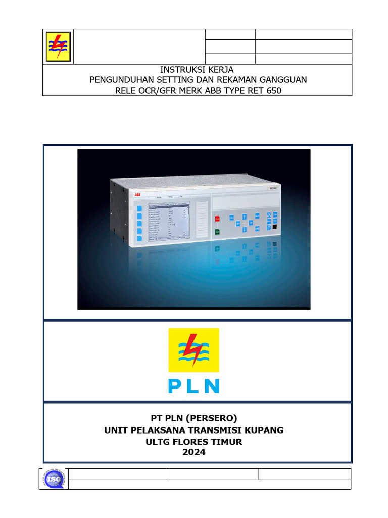 Ik Relay Abb Ret650 | PDF