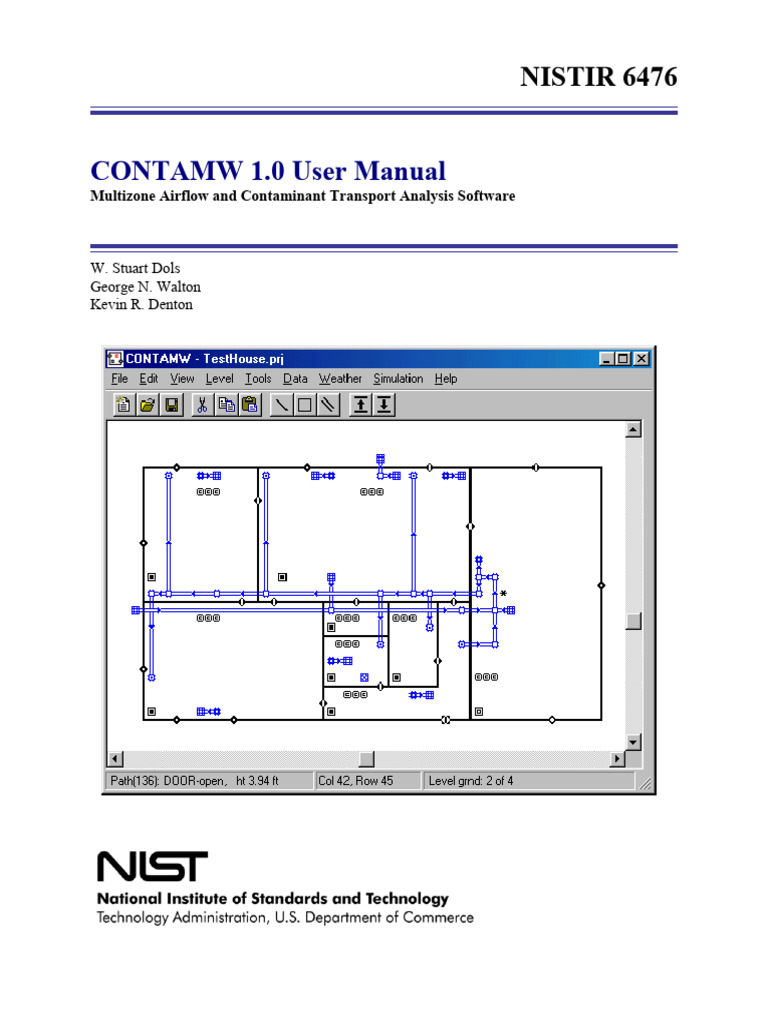 Nistir 6476 Contamw 1.0 User Manual | PDF | Window (Computing) | Duct ...
