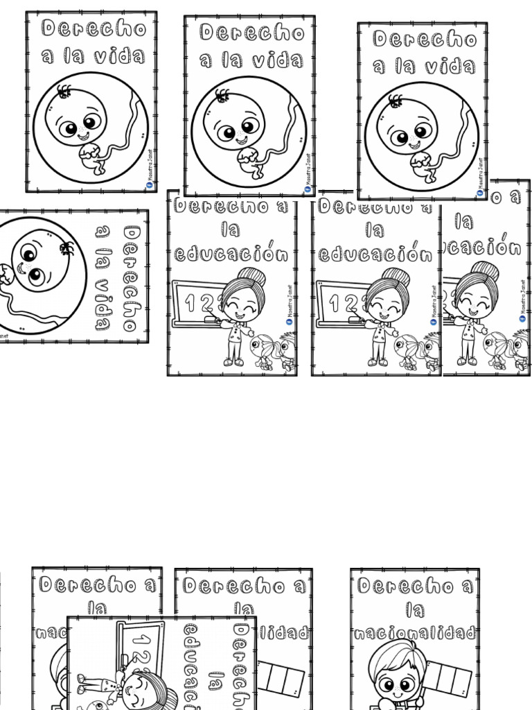 Derechos Del Niño para Colorear | PDF