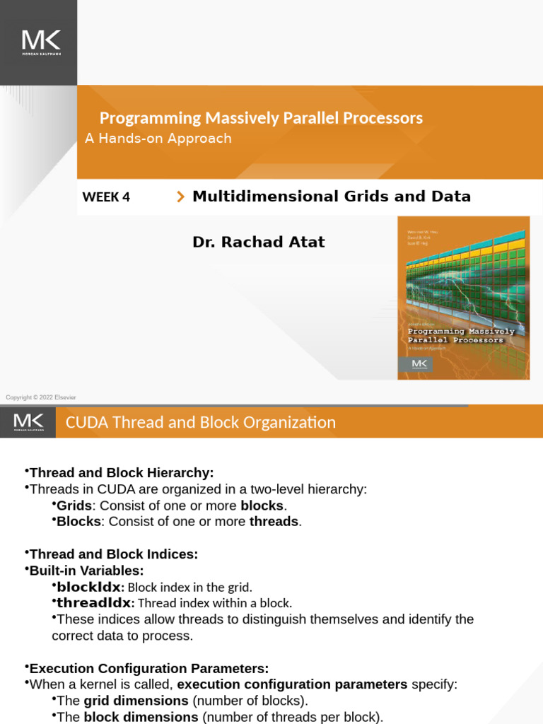 CSC447 Multidimensional Grids and Data | PDF | Matrix (Mathematics) | Thread (Computing)