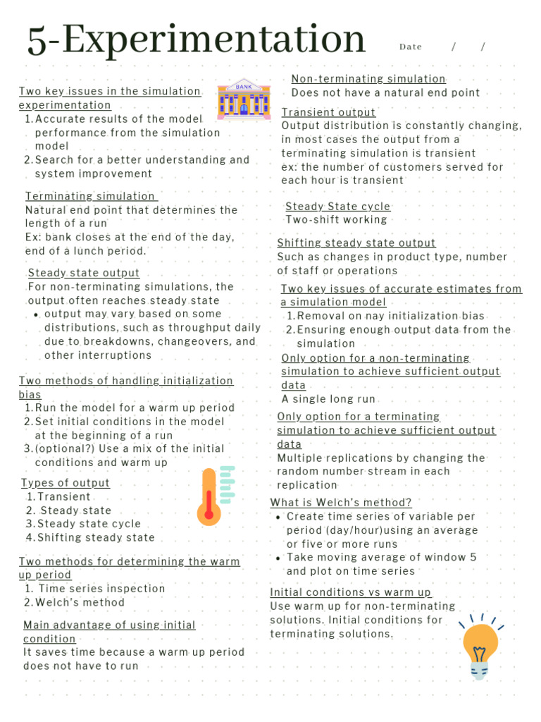 Sim Notes 2 | PDF | Simulation | Steady State