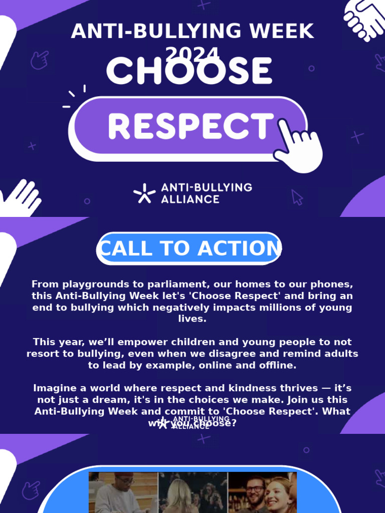 Anti-Bullying Week 2024: Choose Respect | PDF | Bullying | Social ...