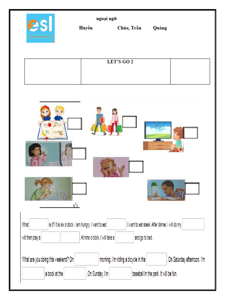 LET'S GO 2 Unit 6,7,8 | PDF