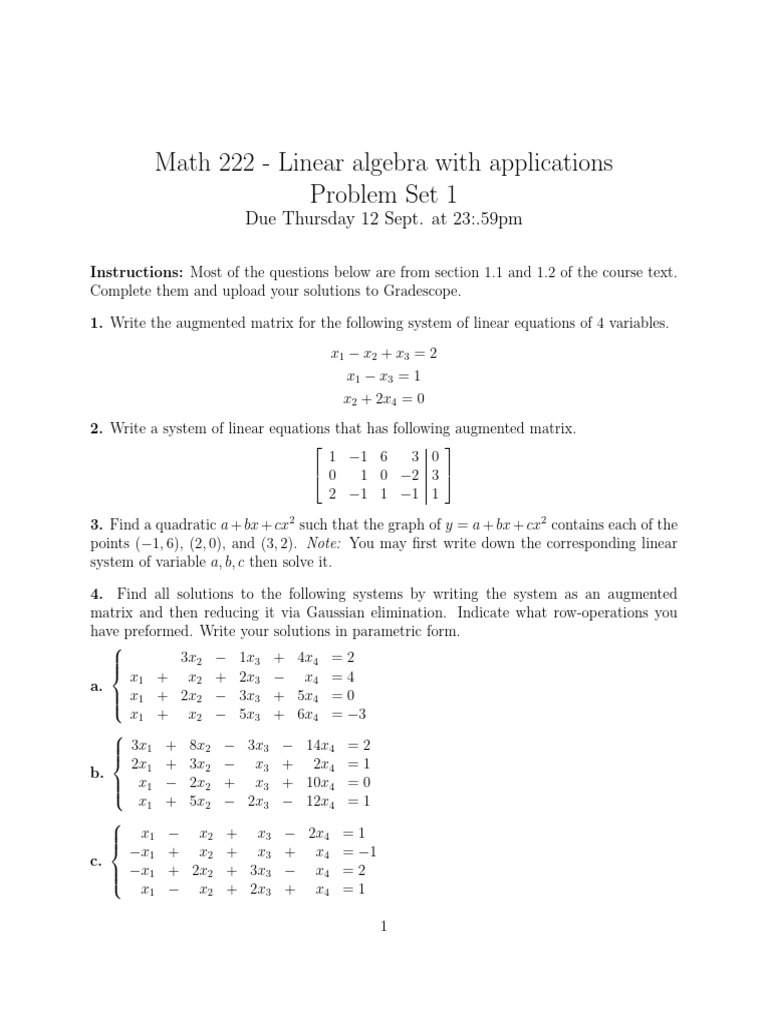 Problem Set 1 | PDF