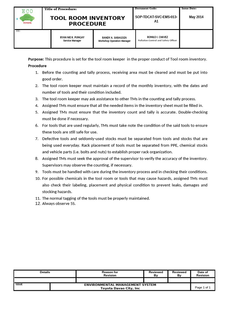 Spent Oil Disposal | PDF | Inventory | Occupational Safety And Health