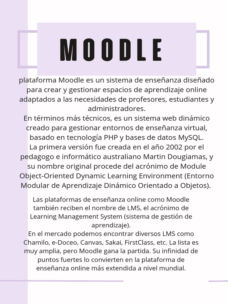 Moodle | PDF | Moodle | Enseñando