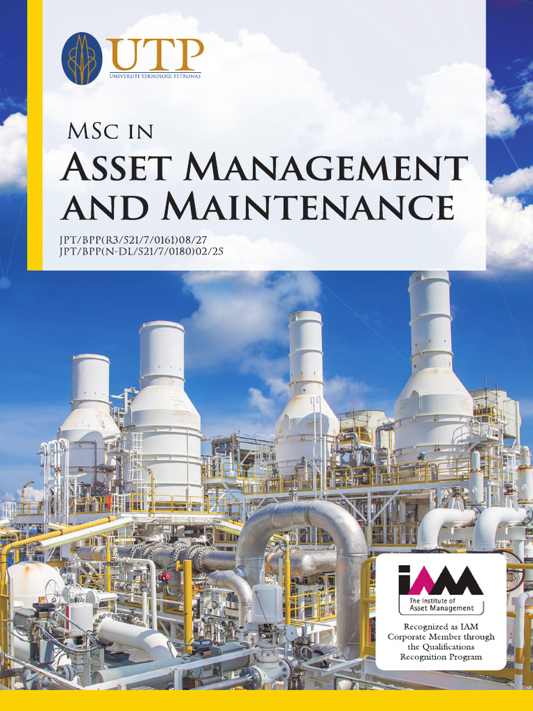 MSC in Asset Management & Maintenance | PDF