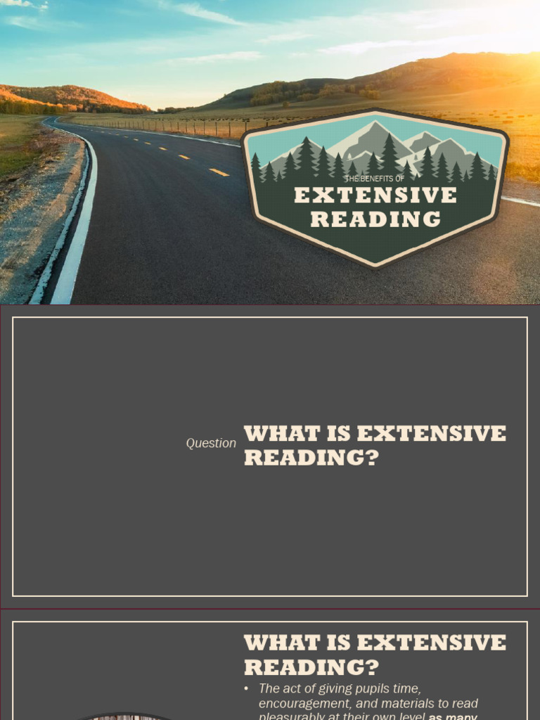 Benefits of Extensive Reading Presentation | PDF | English As A Second ...