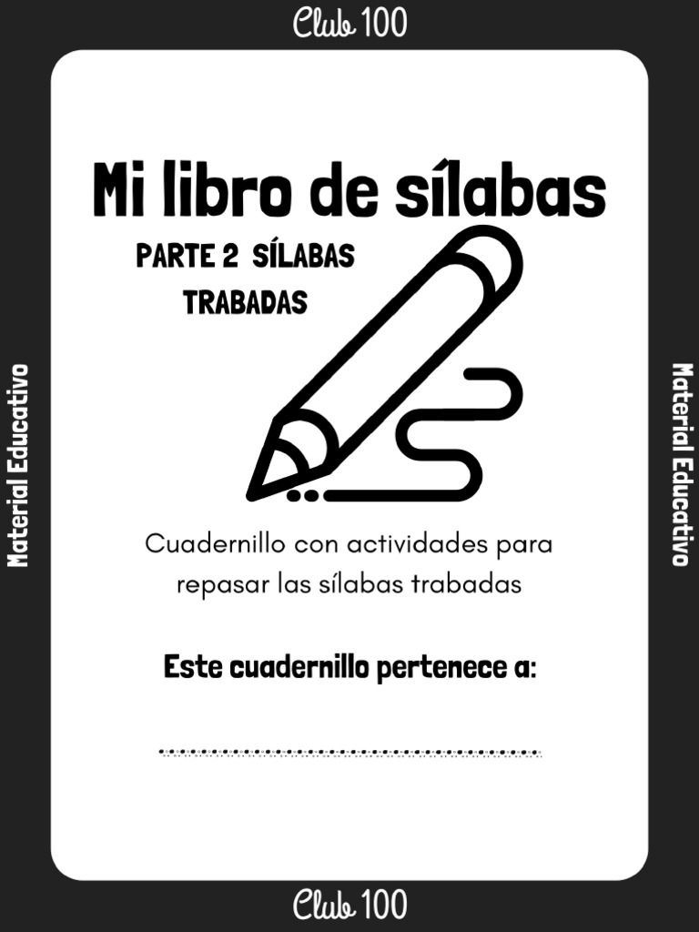 Mi Libro de Sílabas Parte 2 - 2021 | PDF