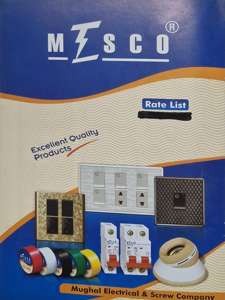 MESCO Electrical Accessories Catalog | PDF
