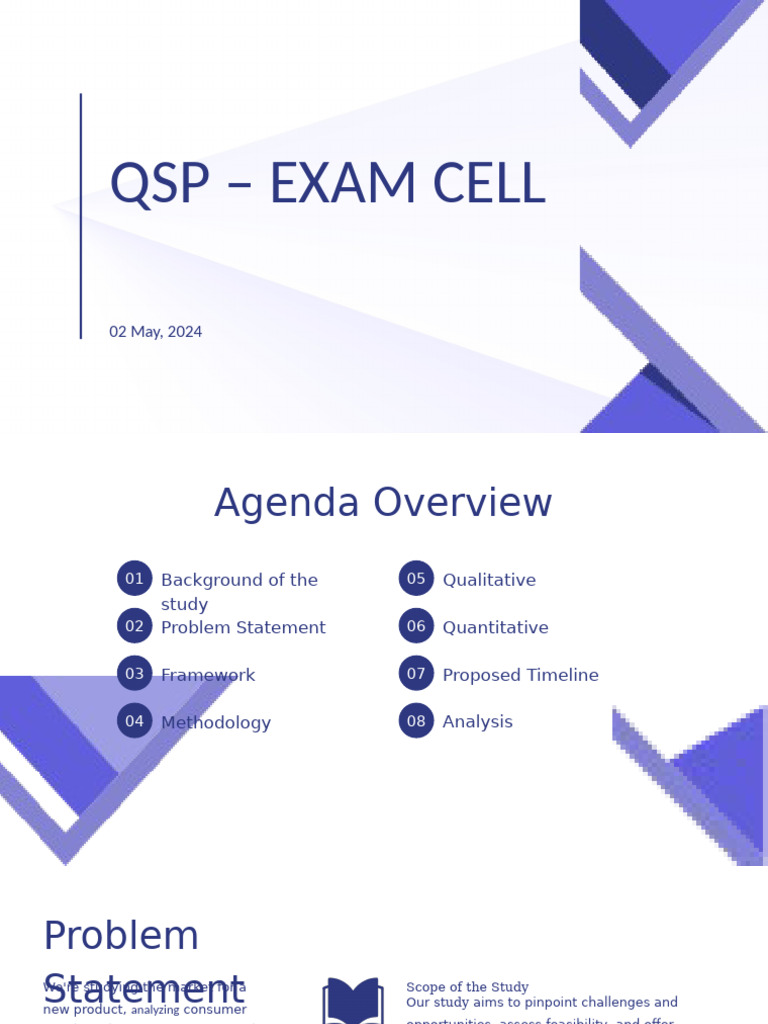 QSP Exam Cell | PDF | Quantitative Research | Qualitative Research