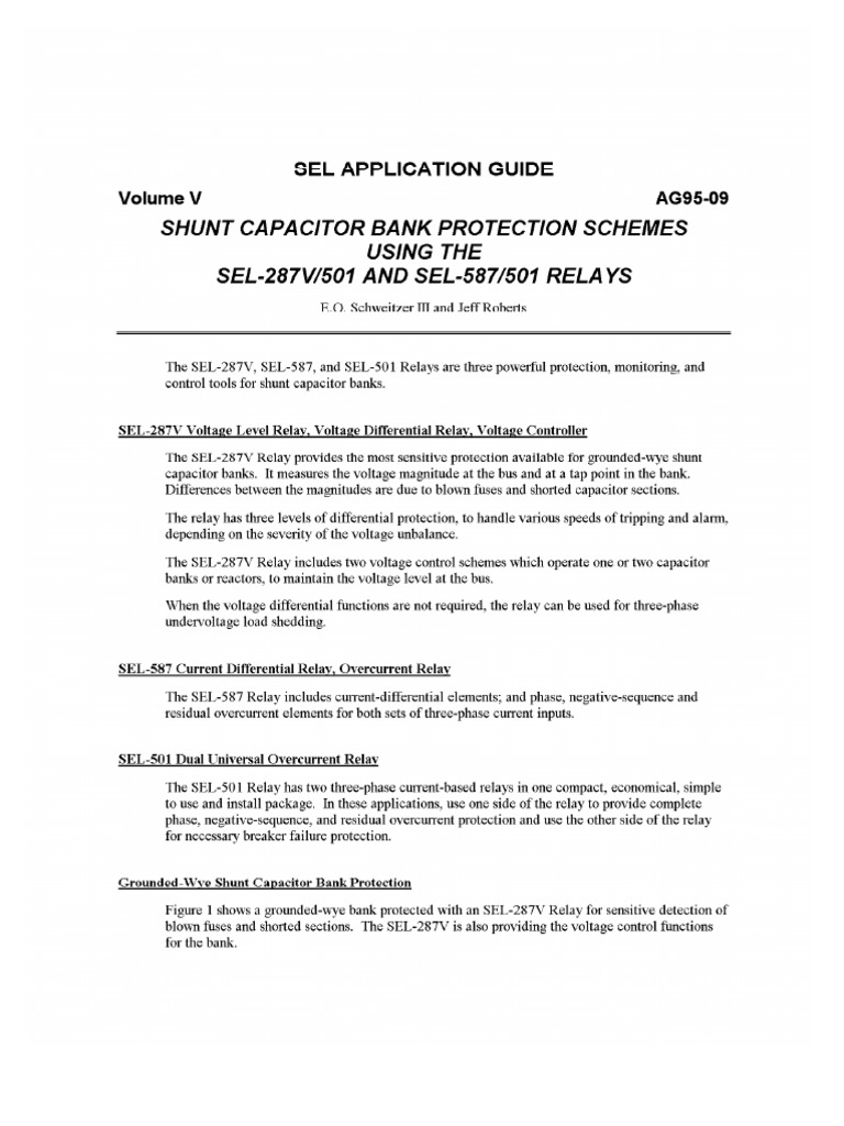 Shunt Cap - Bank Prot | PDF