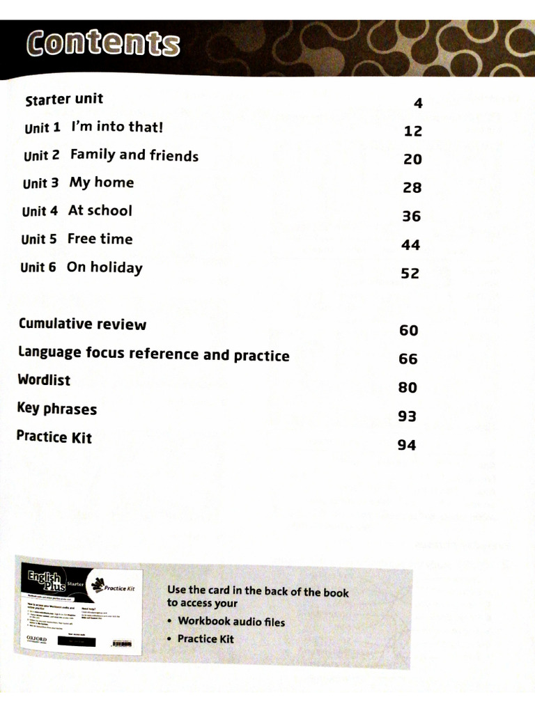 English Plus Starter Workbook Answers | PDF | Home