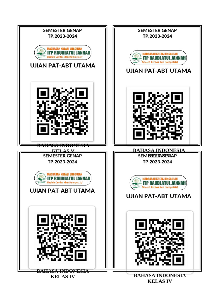 QR Ujian Asas - Pat-Abt | PDF