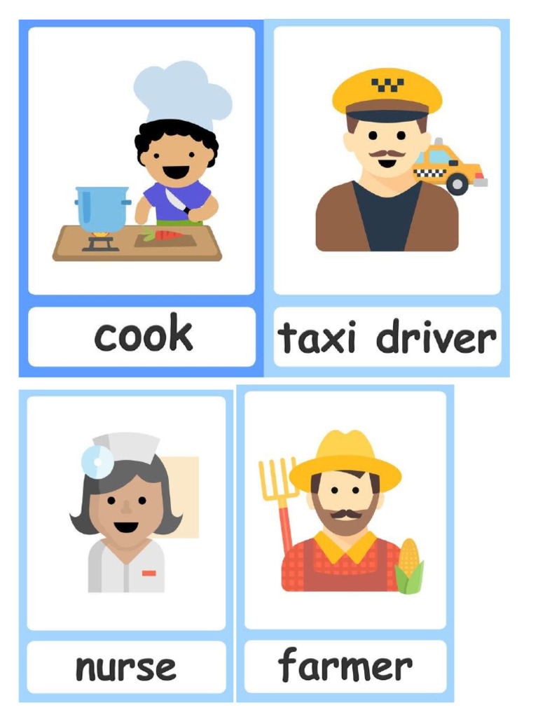 Jobs Flashcards For Kids | PDF