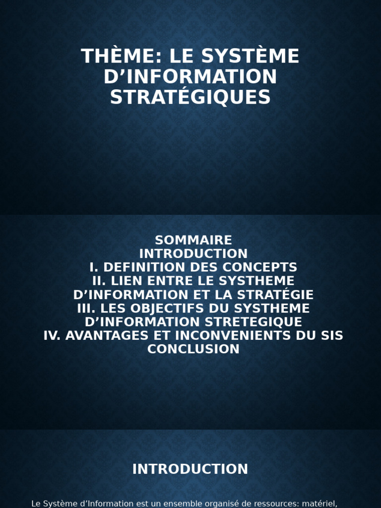 Thème | PDF | Système d'information | Informations
