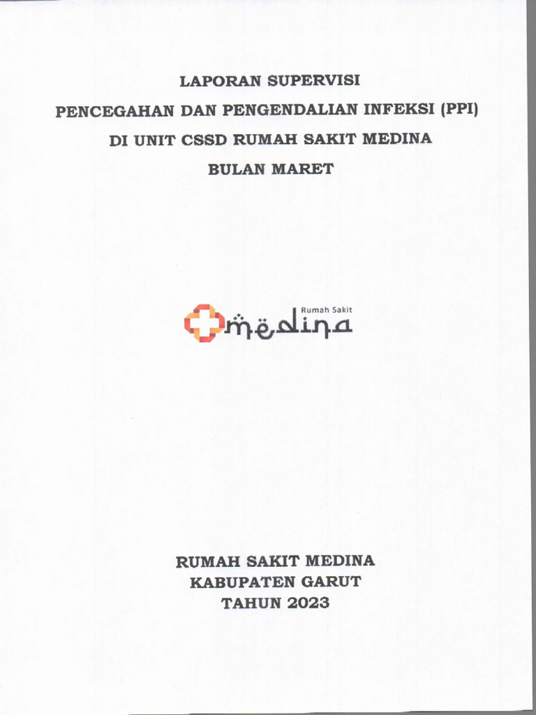 Laporan Supervisi CSSD | PDF