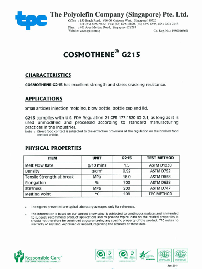Ldpe G215 | PDF