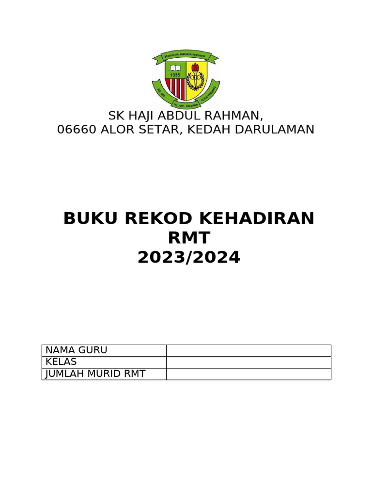 Cover Laporan RMT | PDF