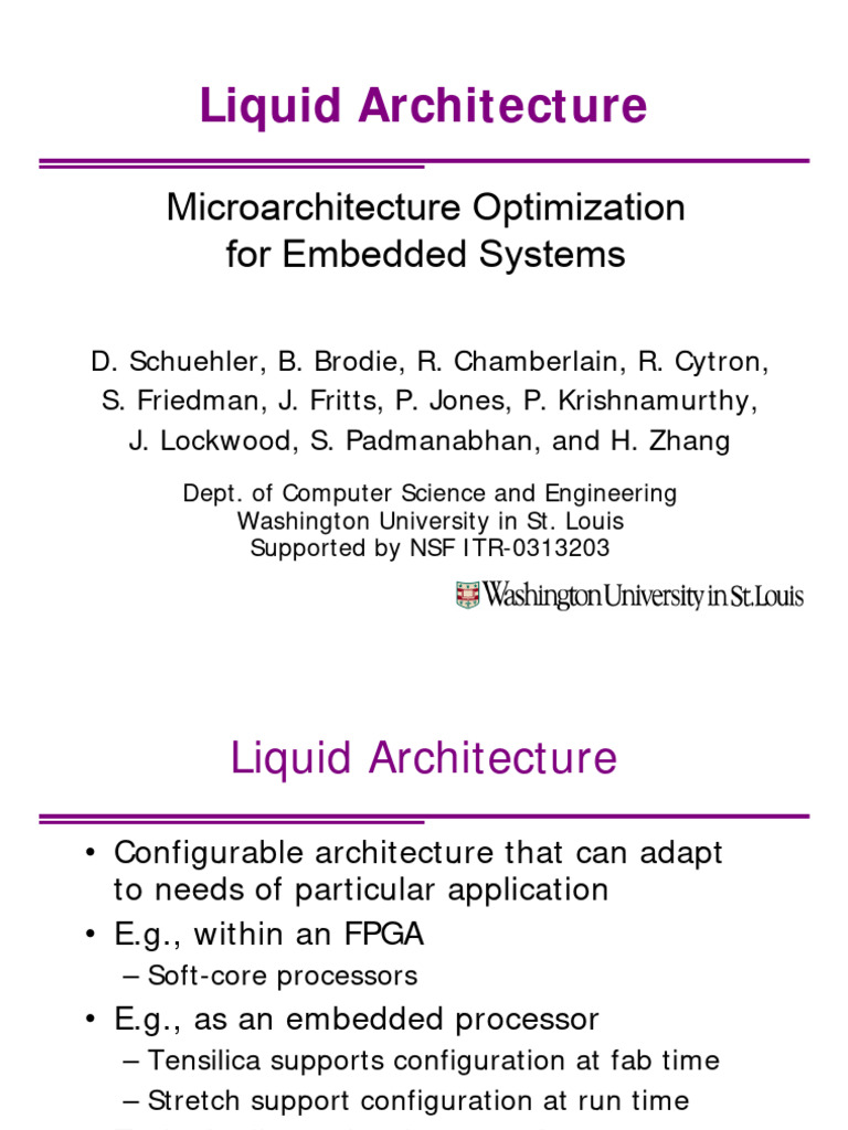 Liquid_architecture | PDF | Cpu Cache | Central Processing Unit