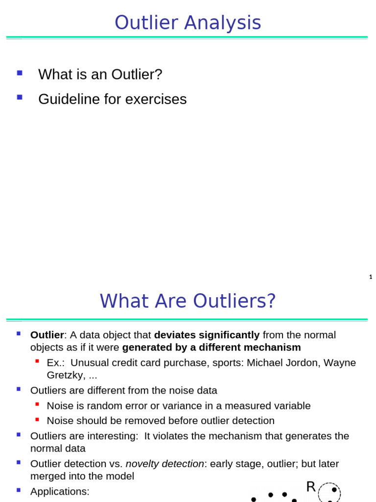 Lecture 12 Outliers and Guidelines For Exercises | PDF | Outlier | Computing