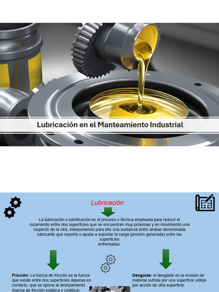 Examen Lubricacion | PDF | Lubricante | Fricción