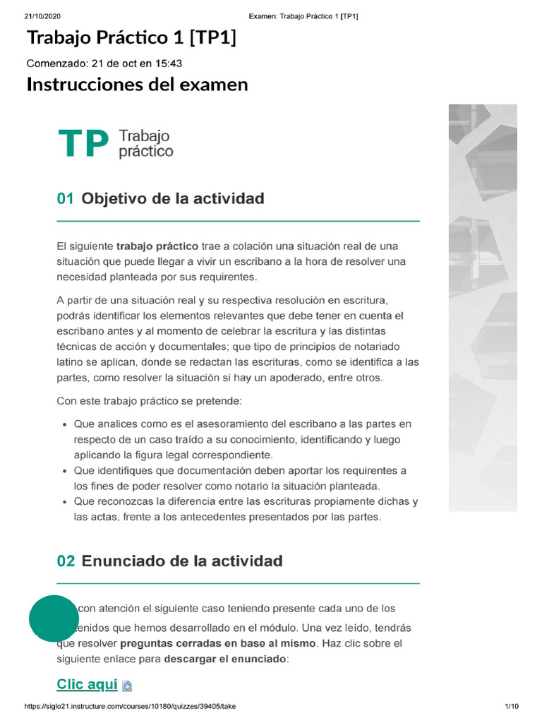 TP 1 (TP1) Seminario 90 | PDF