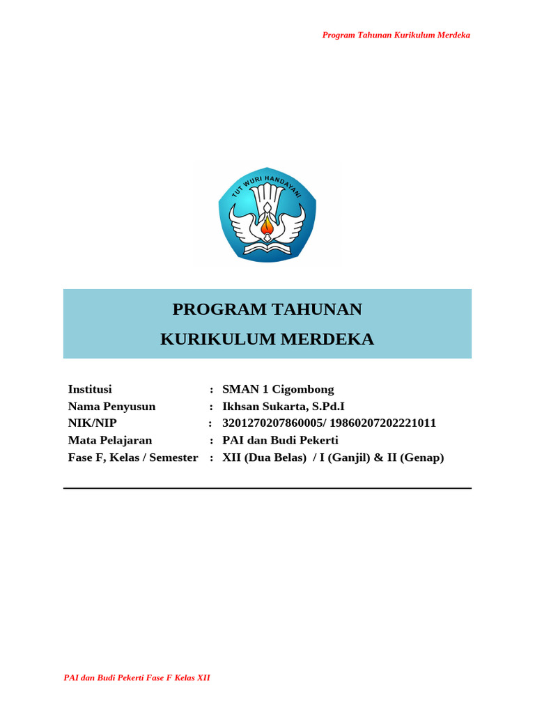 PROTA Kurikulum Merdeka | PDF