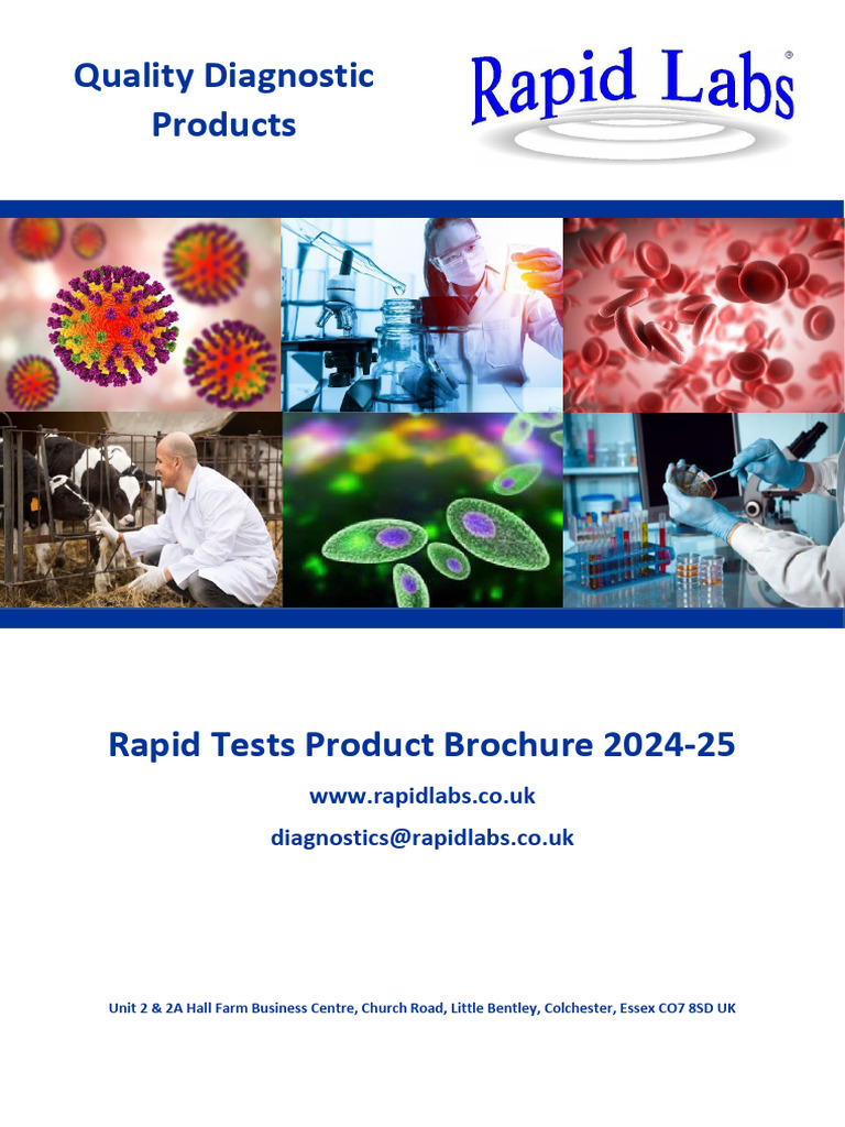 Rapid Labs RAPID TEST Brochure 2024-25 | PDF | Human Chorionic ...
