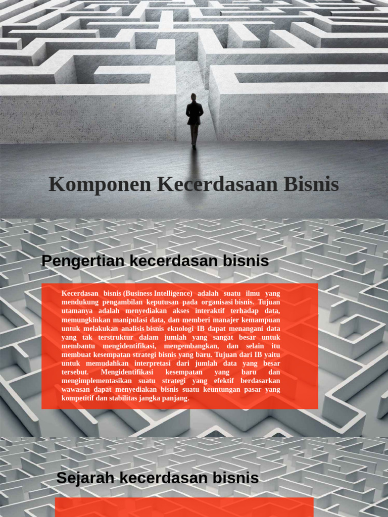 P2 Komponen Kecerdasaan Bisnis - K.bisnIS | PDF