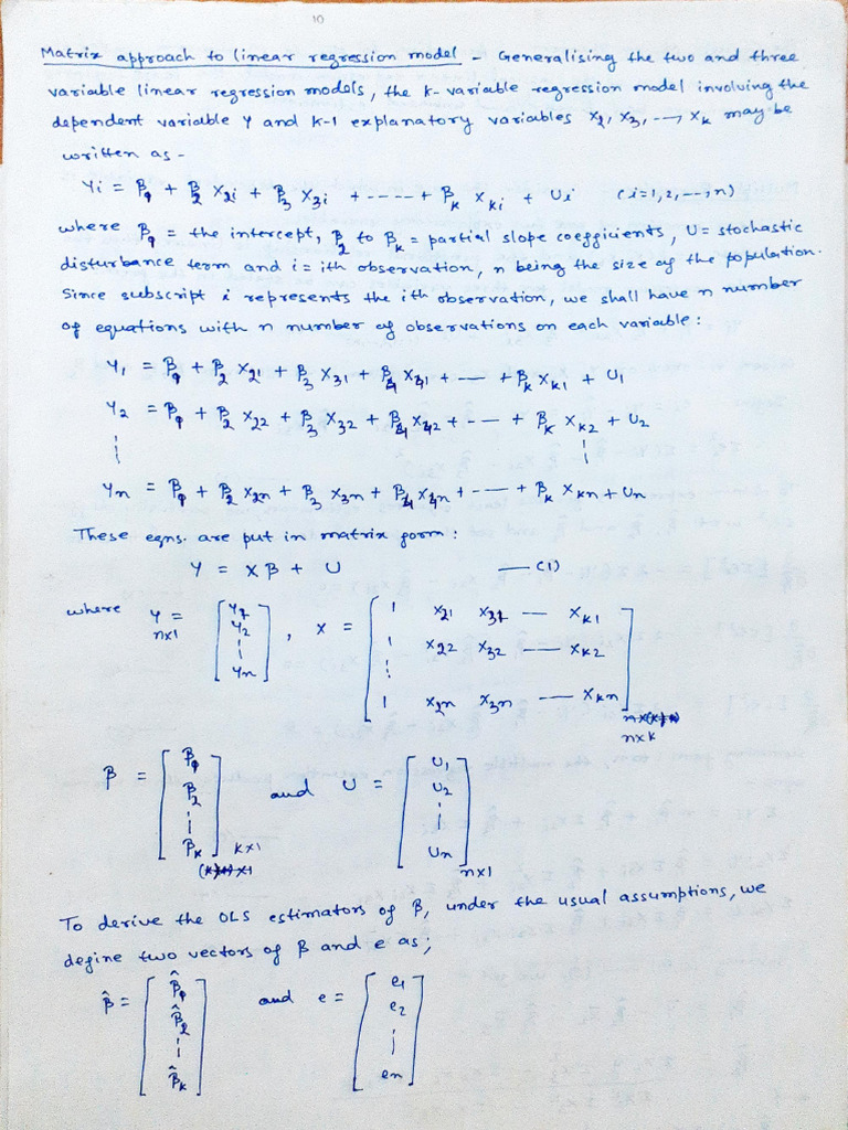 Matrix Regression | PDF