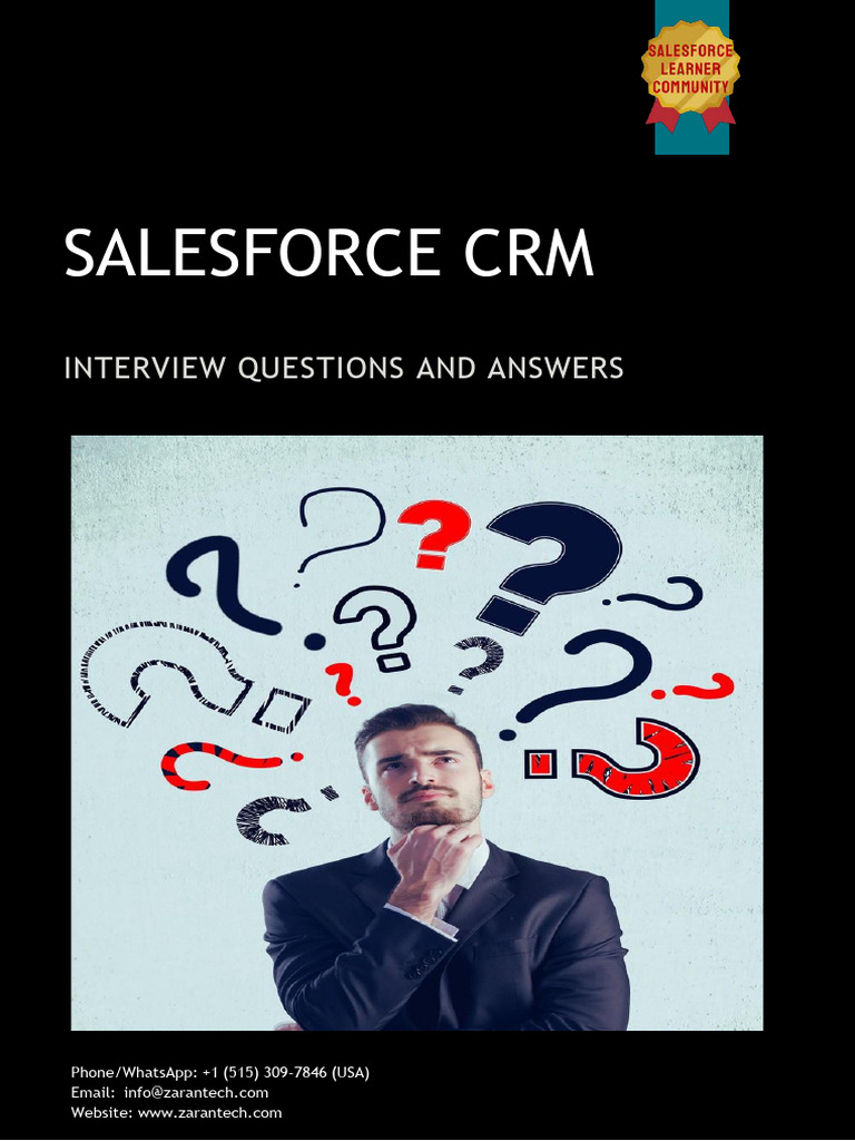 Salesforce CRM Interview Questions and Answers 1720855269 | PDF ...