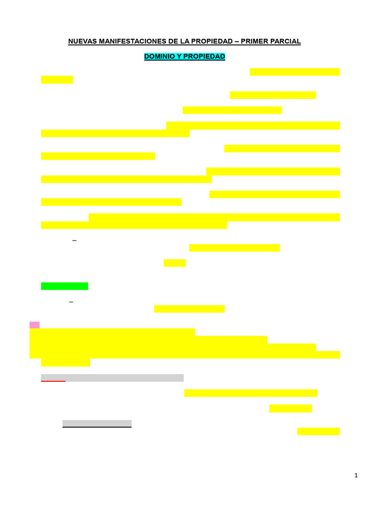 NMP Preguntero Primer Parcial Act. 231023 | PDF | Propiedad | Derecho civil (sistema legal)