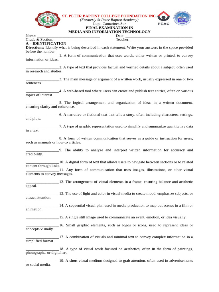 FINAL EXAM (AutoRecovered) | PDF | Sexual Reproduction | Reproduction