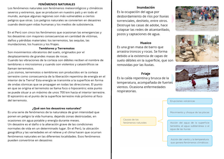 Fenomenos Naturales Info | PDF | Temblores | Ciencias de la Tierra