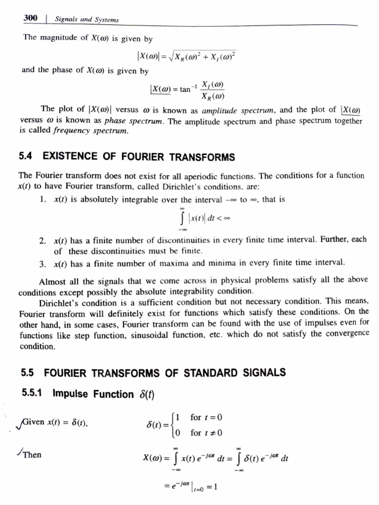 Fourier Transfrom of Basic Signals (Important - 2 Marks Questions in MID) | PDF | Spectral ...