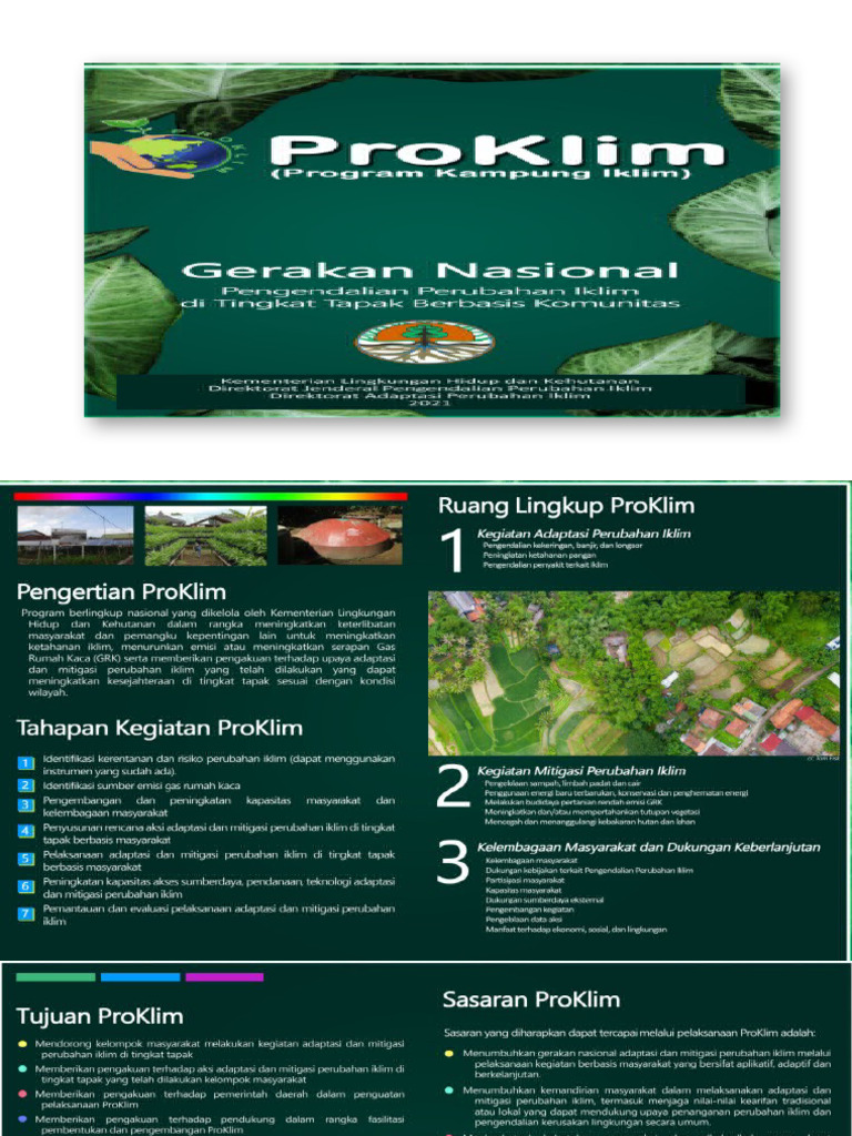 Folding Booklet Proklim | PDF