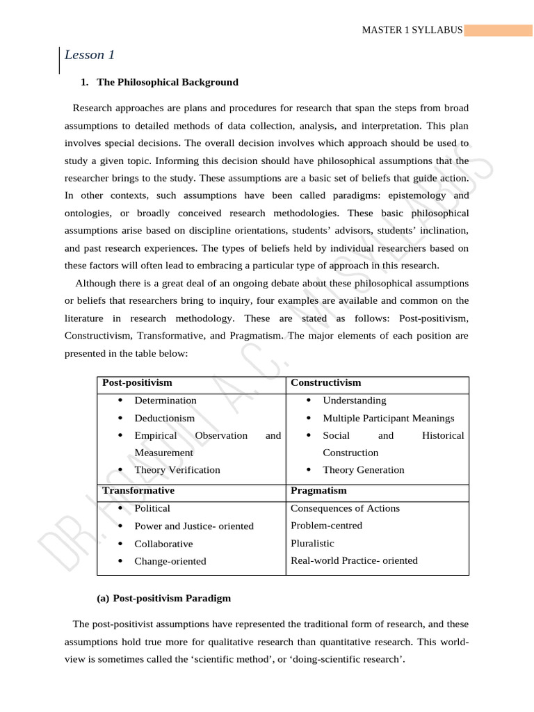 Chapter 5 Lesson 1 | PDF | Methodology | Qualitative Research