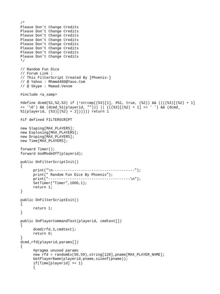 RFD - Random Fun Dice (New Idea) | PDF